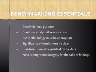 Benchmarking | PPT