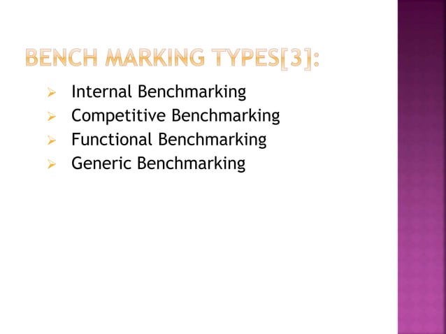 Benchmarking | PPT