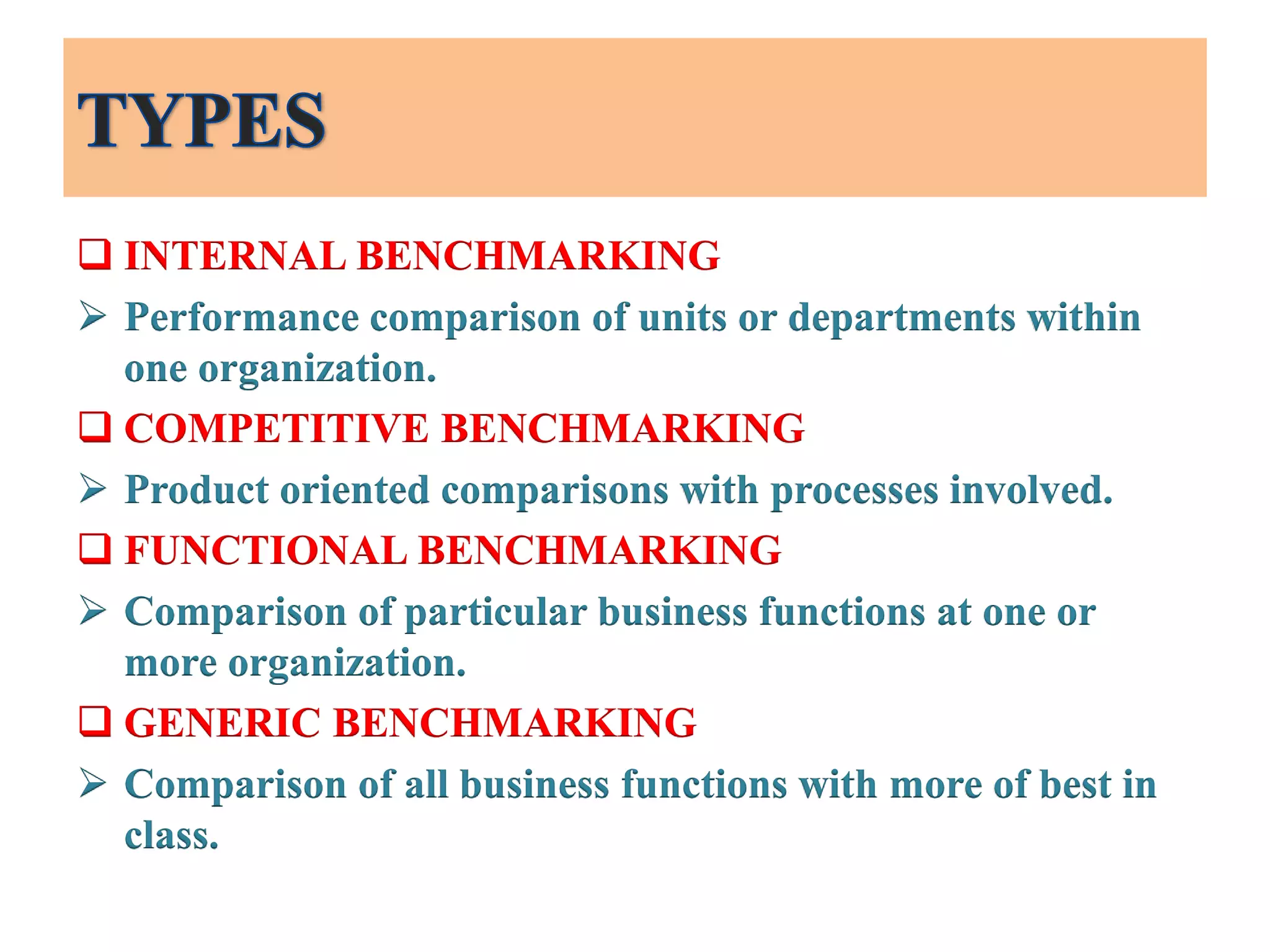 Benchmarking | PPTX | Business Operations | Business