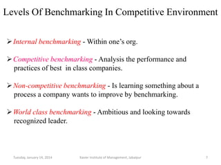 BENCH MARKING | PDF