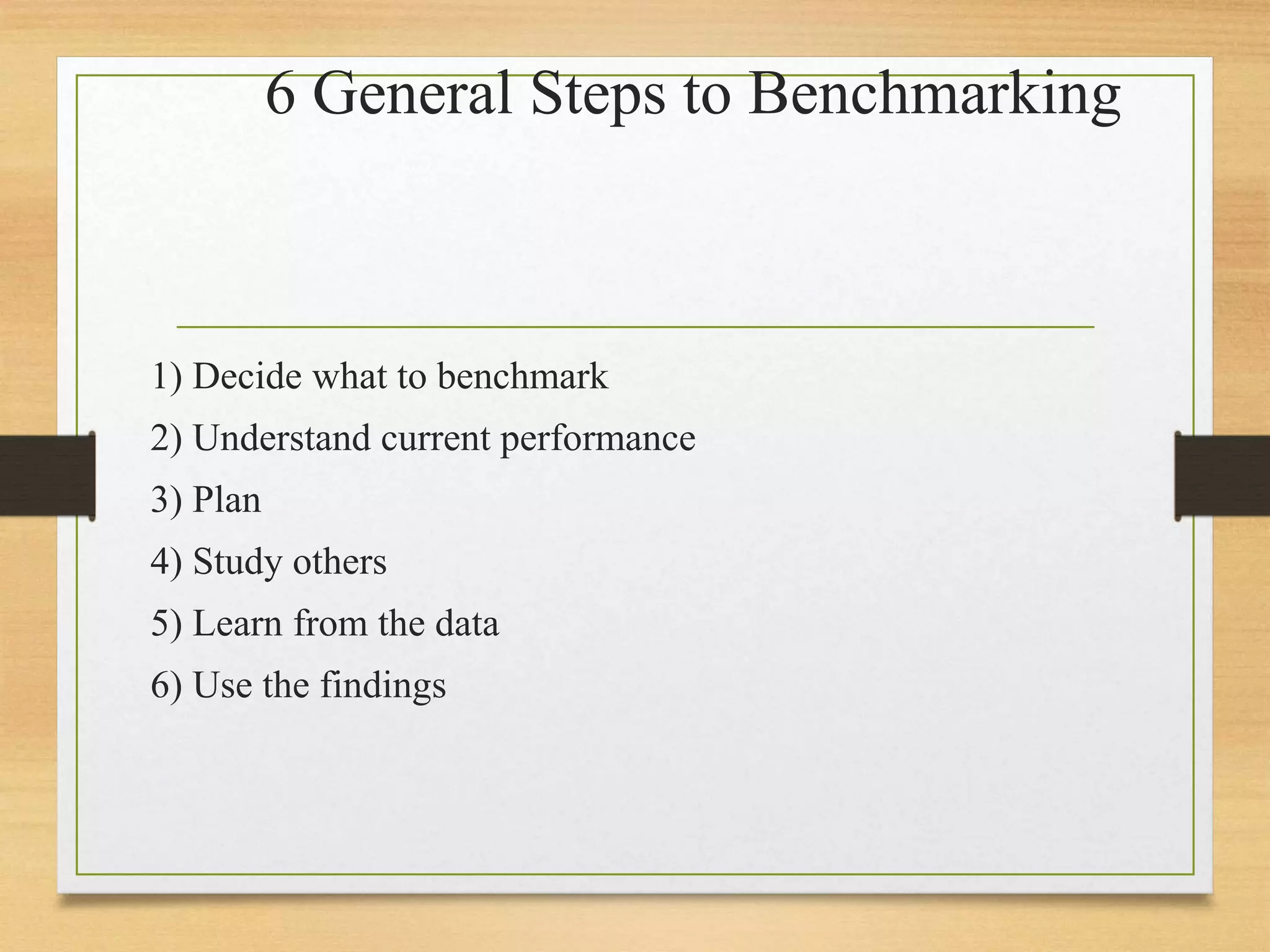 Benchmarking | PPT