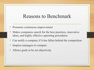 Benchmarking | PPT