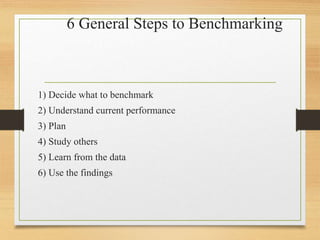 Benchmarking | PPT