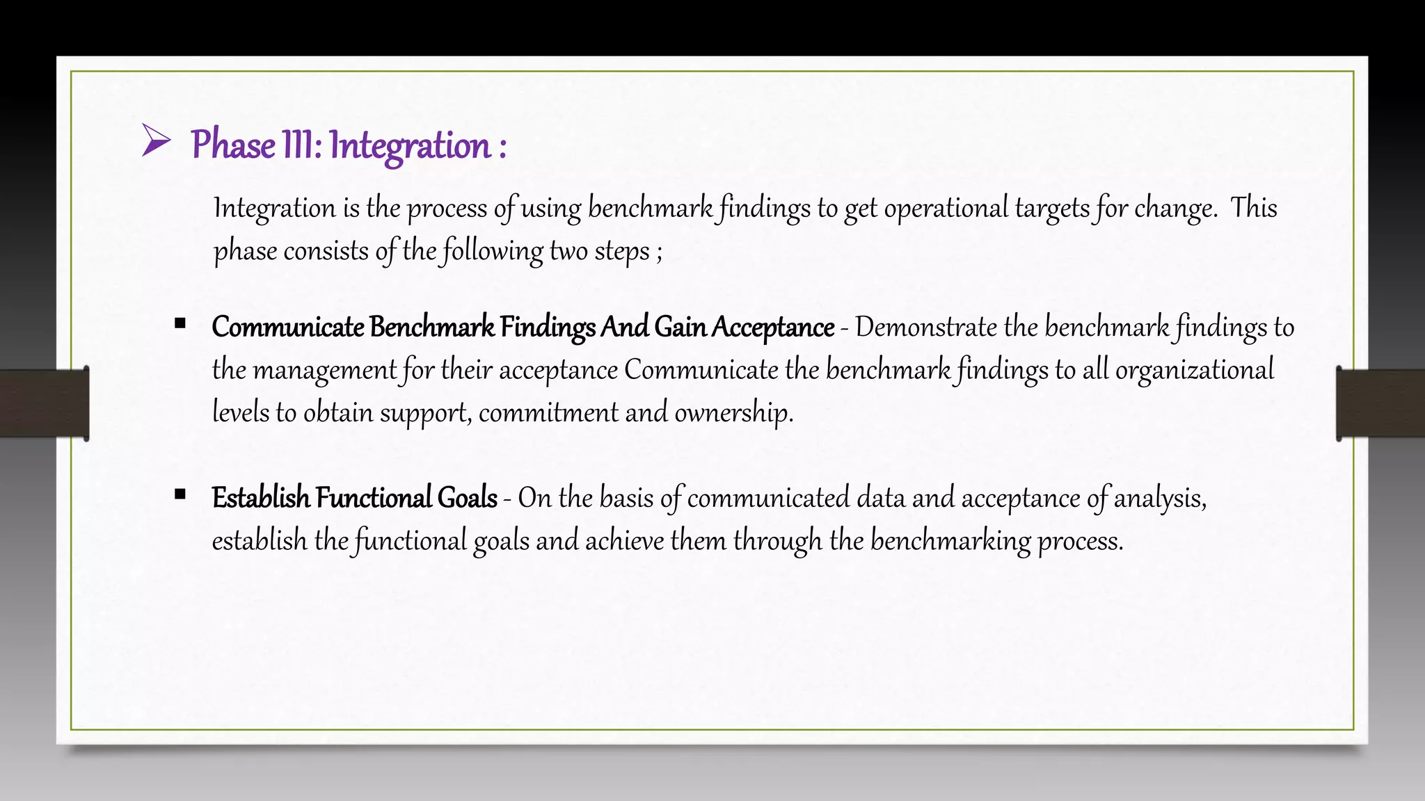 Benchmarking In Total Quality Management | PPTX