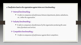Benchmarking In Total Quality Management | PPTX