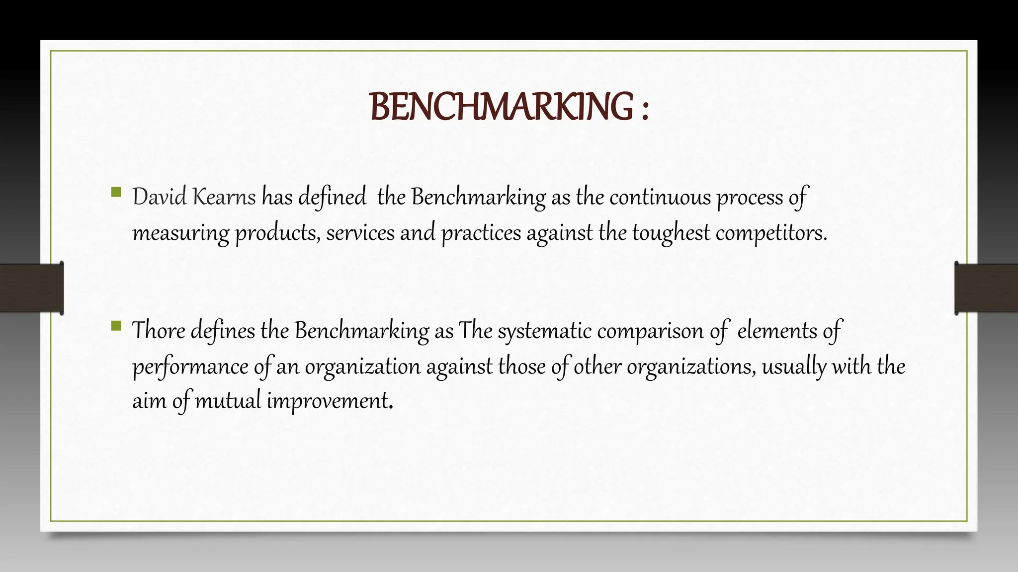 bench marking in detail in health care industry | PPTX