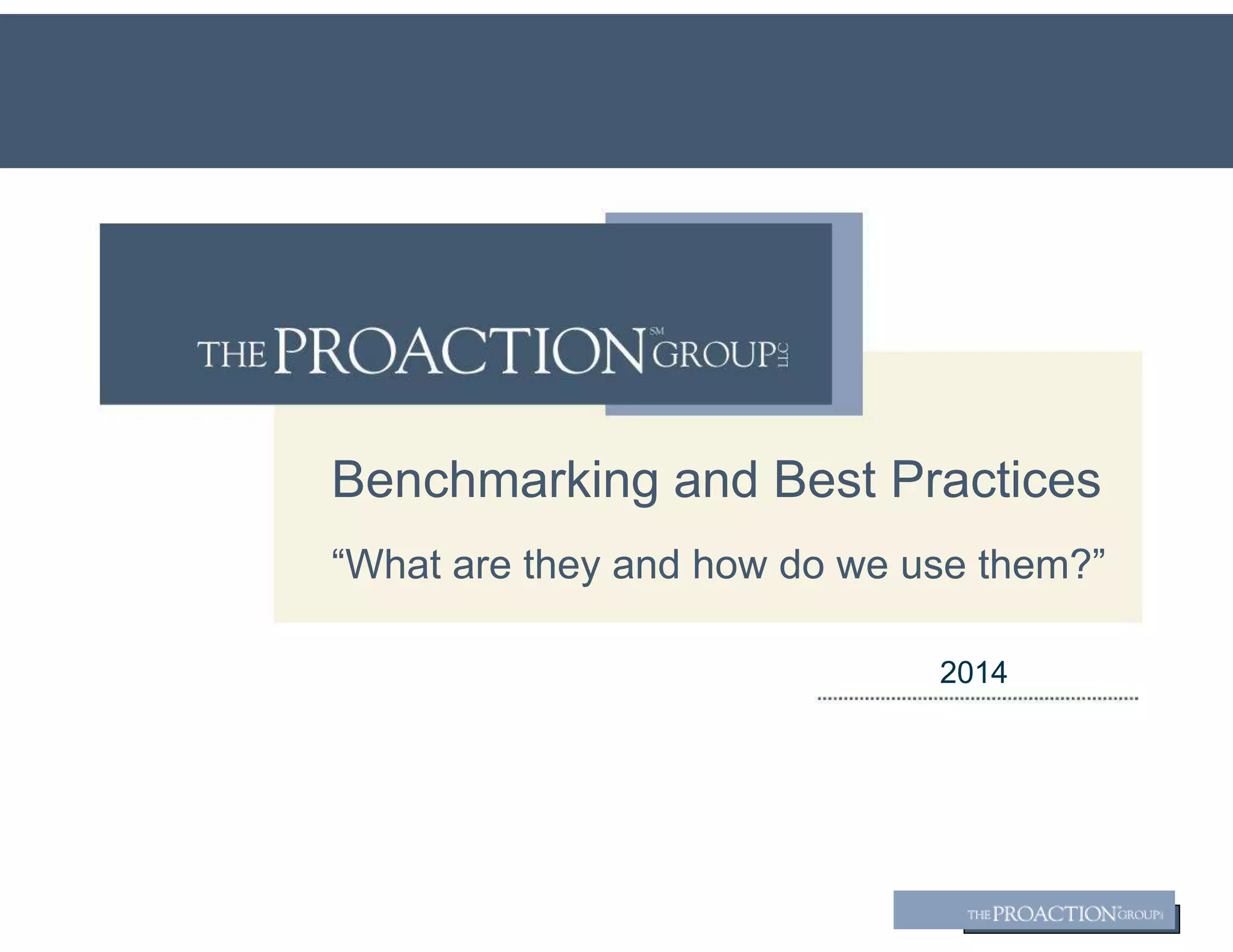 Benchmarking Best Practices - ProAction Group | PDF