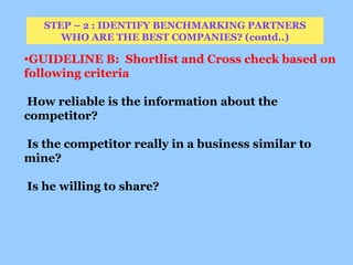 Benchmarking final | PPT | Business Accounting & Finance | Business