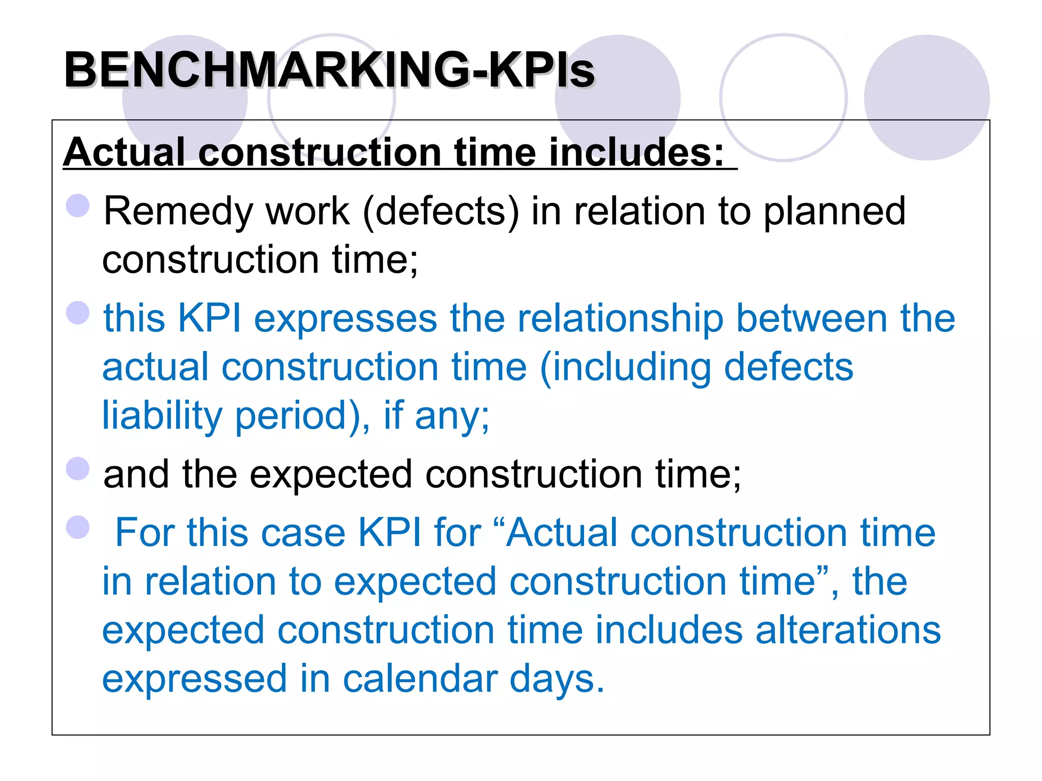 Benchmarking kpi's | PPT