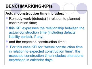 Benchmarking kpi's | PPT