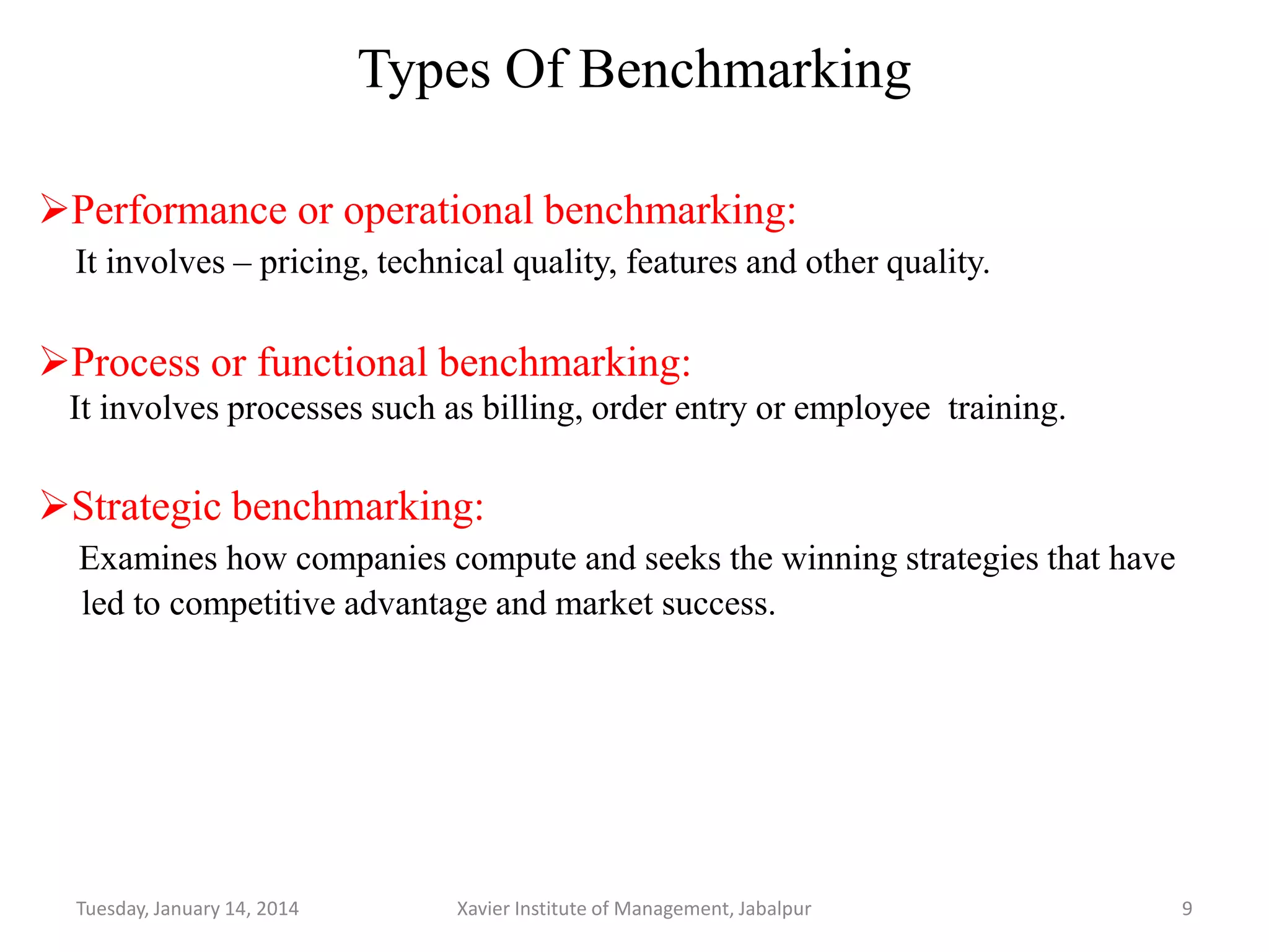 Benchmarking TQM | PPTX