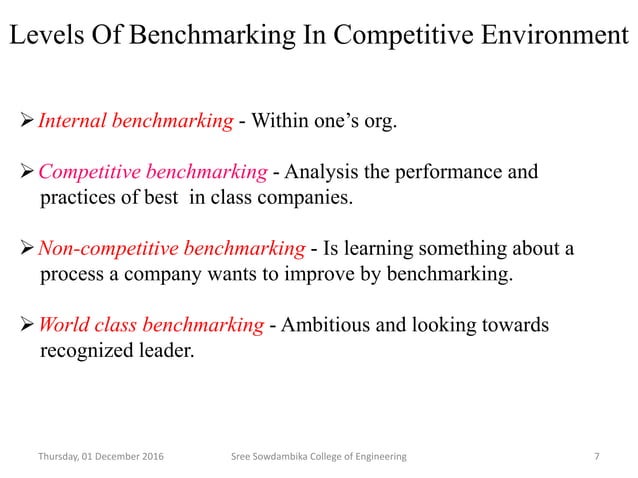 Benchmarking tqm | PPT