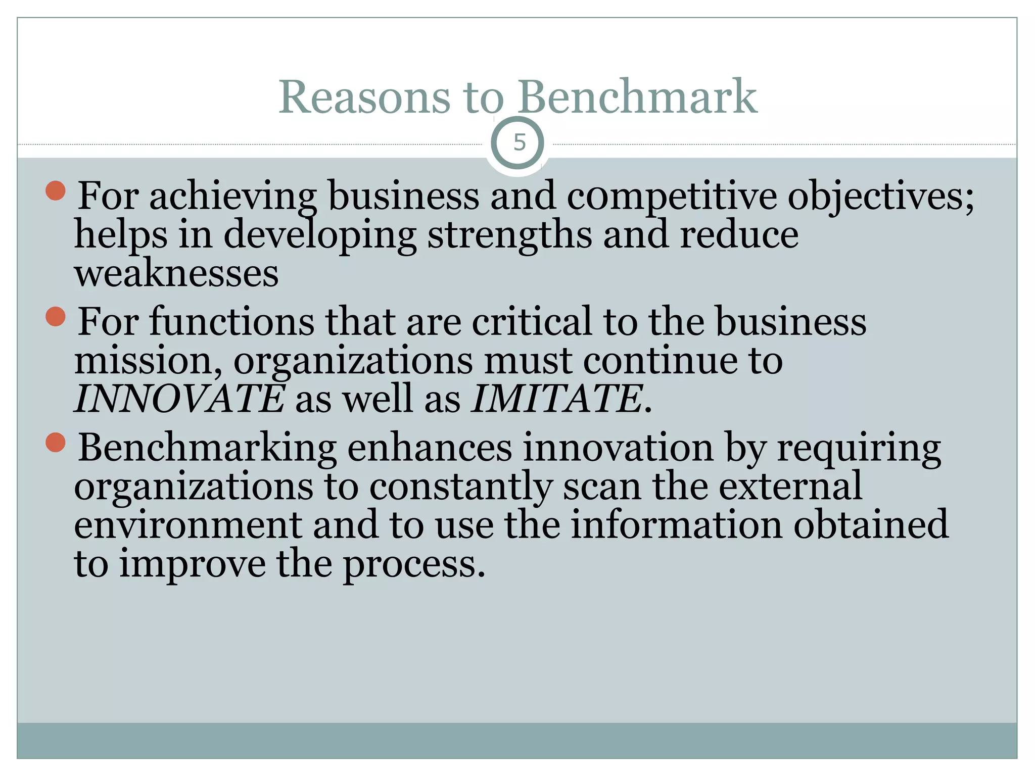 Benchmarking tqm | PPT