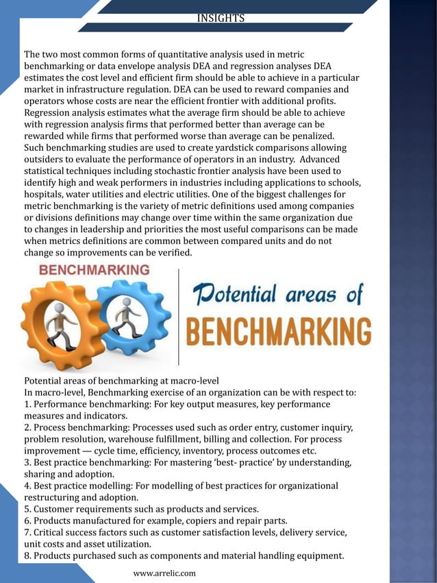 Benchmarking | Arrelic Insights | PDF | Business | Business and Finance