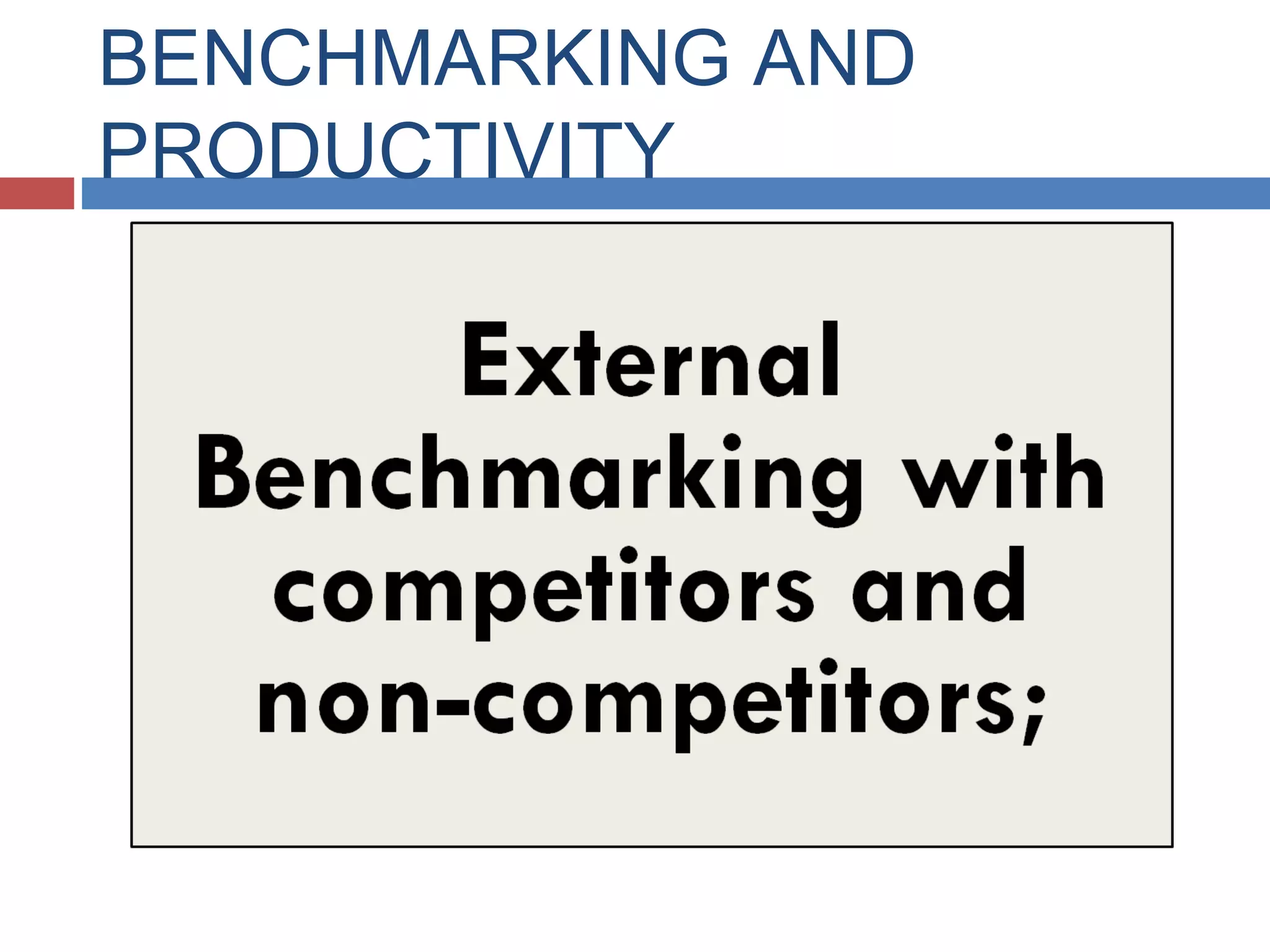 Benchmarking and productivity | PPT