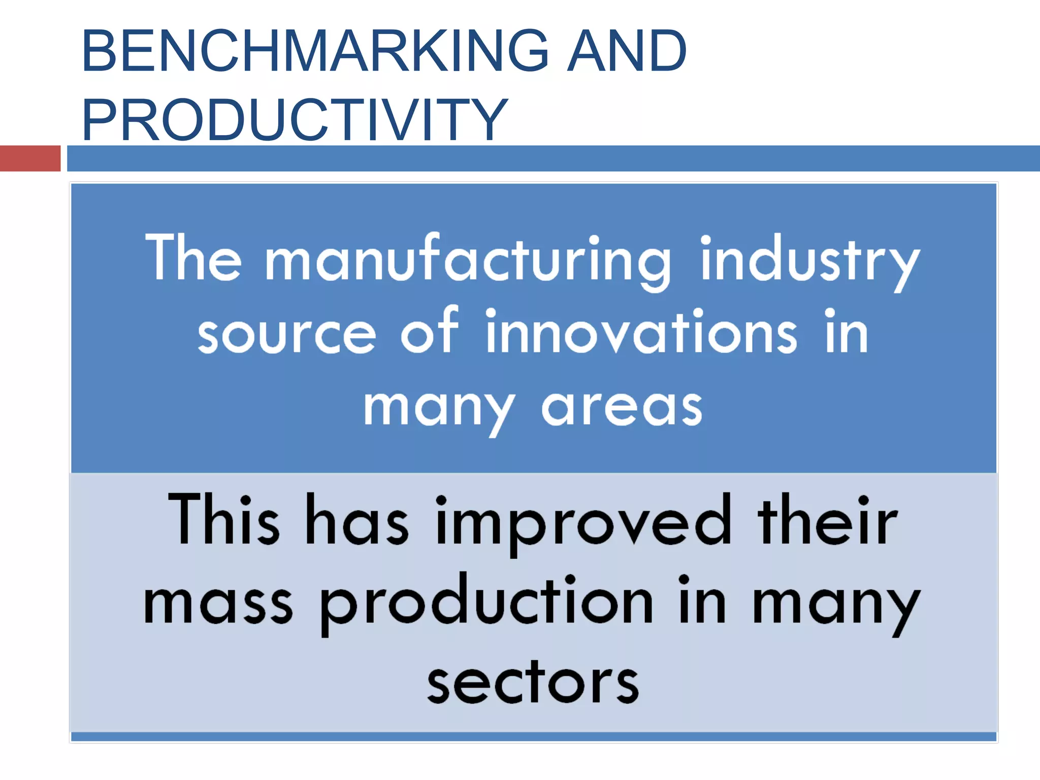 Benchmarking and productivity | PPT