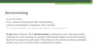 Benchmarking as an assessment | PPTX