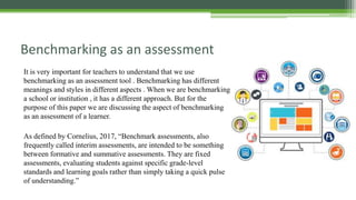 Benchmarking as an assessment | PPTX
