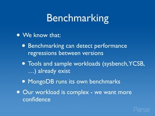 Advanced Benchmarking at Parse | PPT