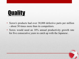 Benchmarking at xerox | PDF