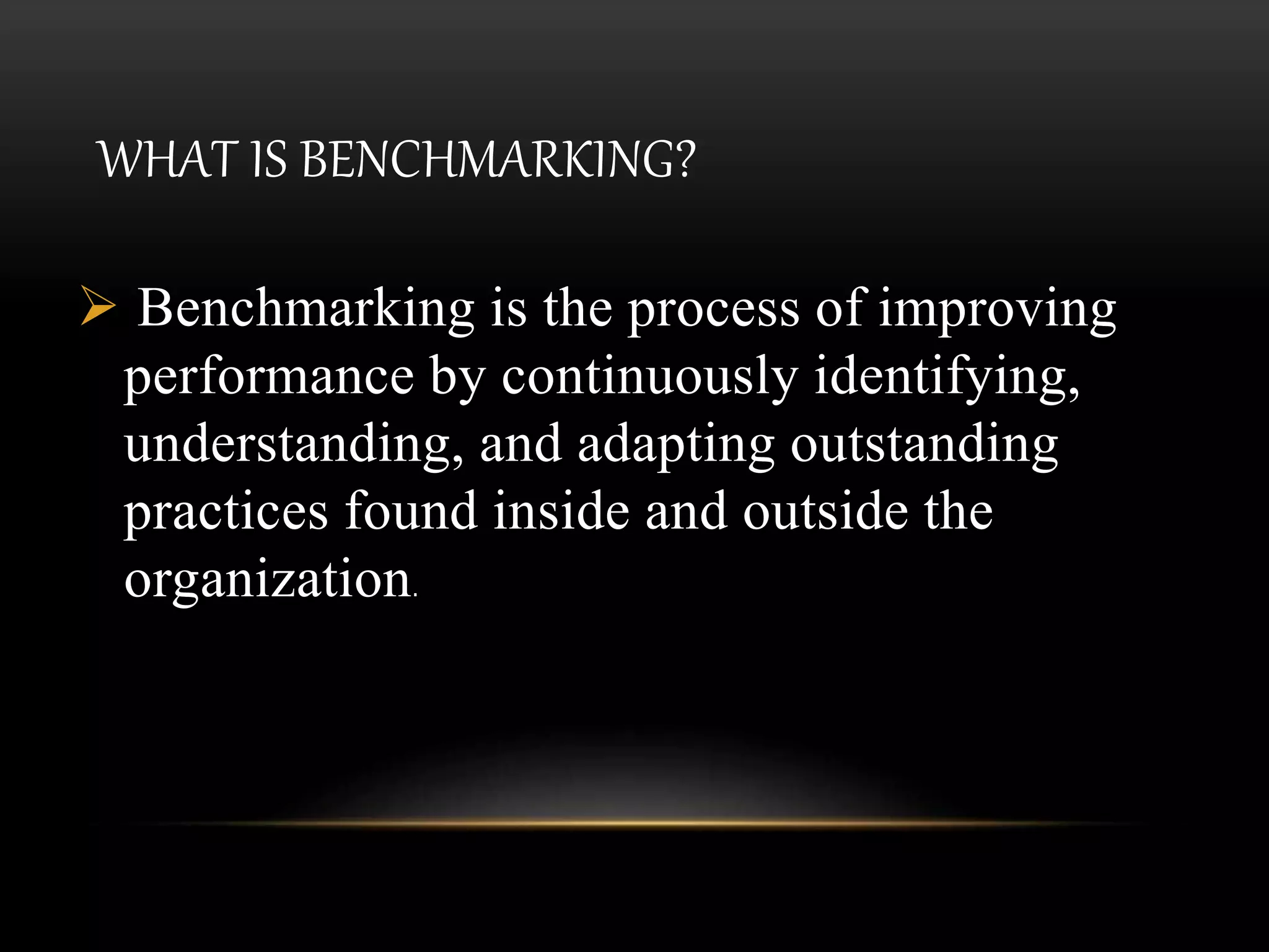 Bench marking & competitive analysis | PPTX