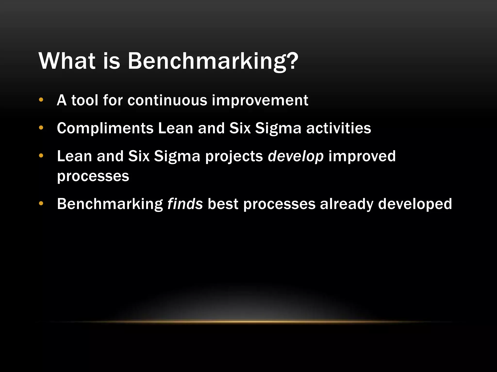 Benchmarking For Best Practice | PPTX