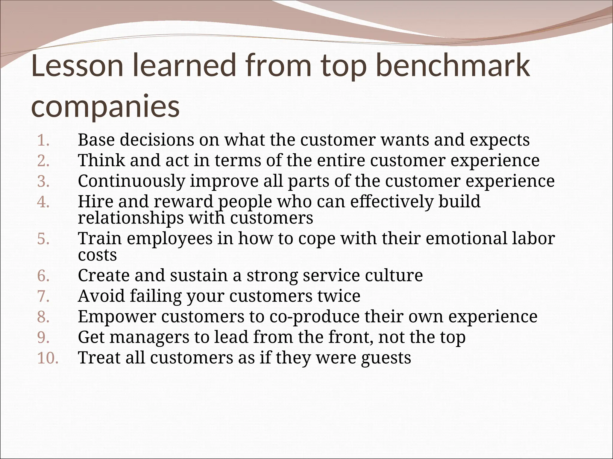 generic Benchmarking for Continuous improvement | PPT