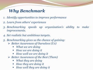 Benchmarking in banking & financial institutions | PPTX