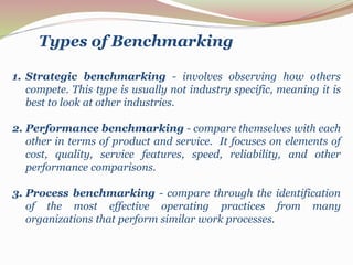 Benchmarking in banking & financial institutions | PPTX