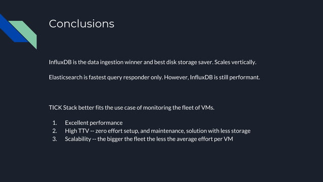 Let's Compare: A Benchmark review of InfluxDB and Elasticsearch | PPT