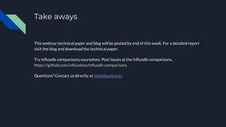 Let's Compare: A Benchmark review of InfluxDB and Elasticsearch | PDF