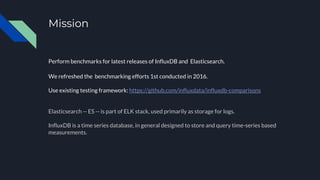 Let's Compare: A Benchmark review of InfluxDB and Elasticsearch | PDF