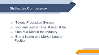 Benchmarking in Toyota | PPTX