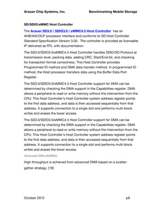 Benchmarking Mobile Storage | PDF