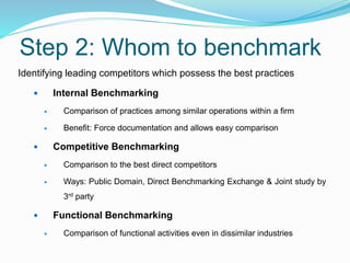Benchmarking new | PPTX | Computer Software and Applications | Computing