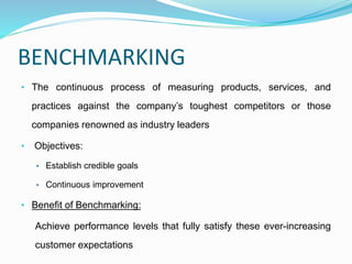 Benchmarking new | PPTX | Computer Software and Applications | Computing