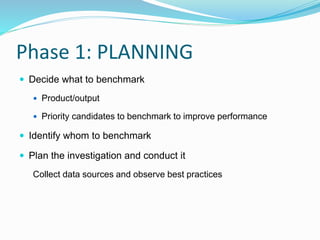 Benchmarking new | PPTX | Computer Software and Applications | Computing
