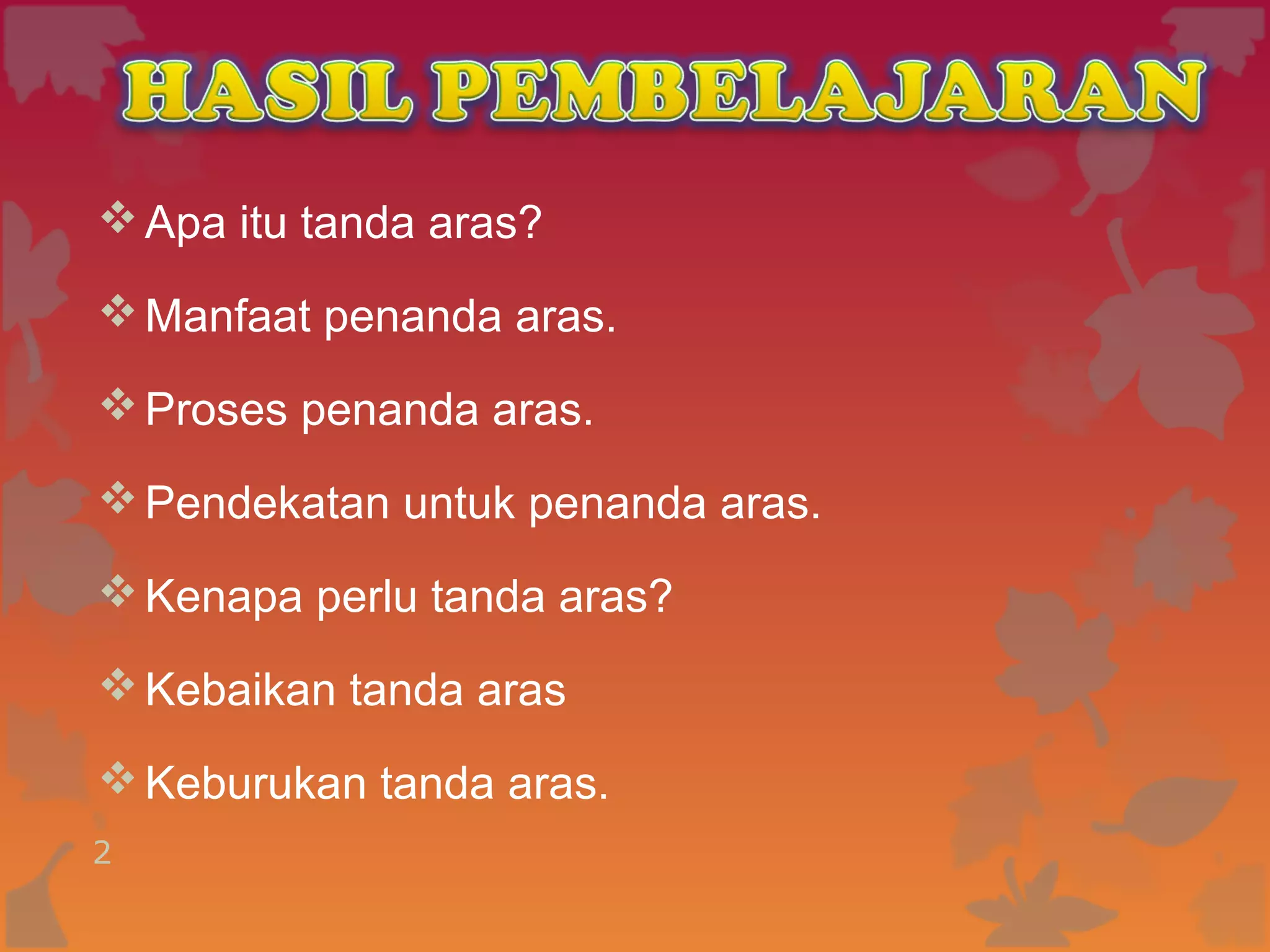 Penanda aras | PPT