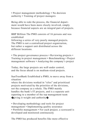 Benchmarking of Project Management Office EstablishmentExtr.docx