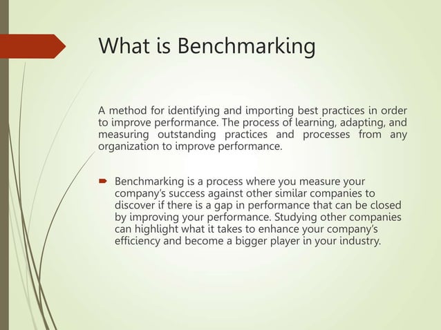 Benchmarking process.ppt
