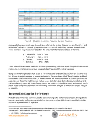Benchmarking Project Schedules | PDF