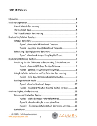 Benchmarking Project Schedules | PDF