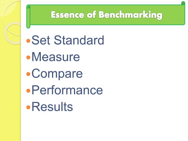 Bench marking (quality assurance in education) | PPTX