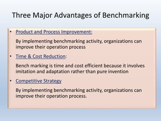 Benchmarking | PPTX