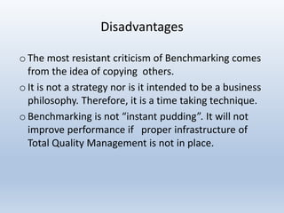 Benchmarking | PPTX