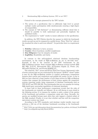 Benchmarking SQL-on-Hadoop Systems: TPC or not TPC? | PDF