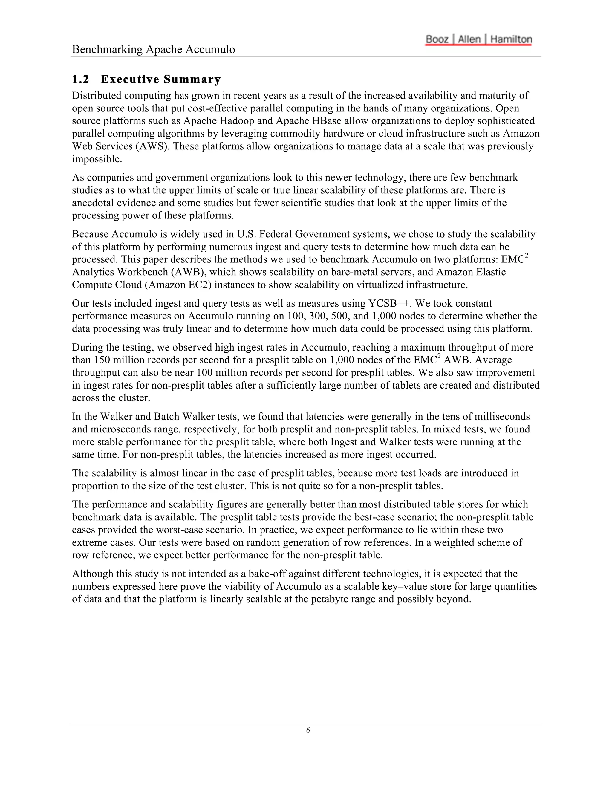 Benchmarking The Apache Accumulo Distributed Key–Value Store | PDF | Cloud Computing | Internet