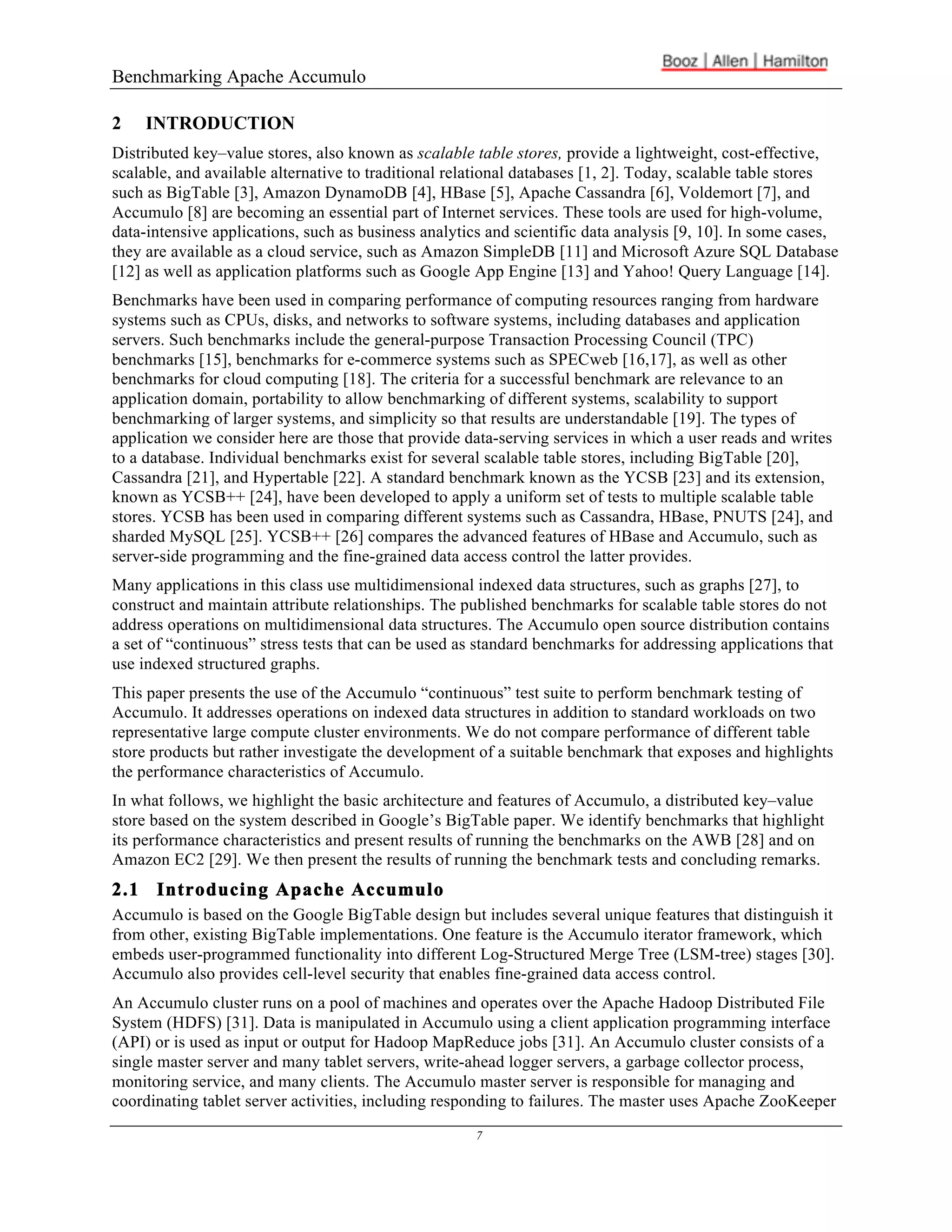 Benchmarking The Apache Accumulo Distributed Key–Value Store | PDF | Cloud Computing | Internet