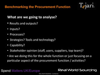 Benchmarking the Procurement Function | PPT