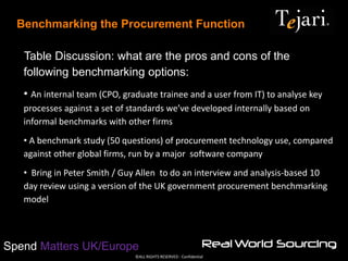 Benchmarking the Procurement Function | PPT